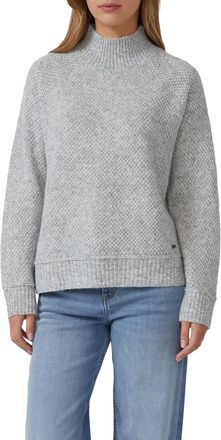 s.Oliver Strickpullover aus Wollmix mit Stehkragen