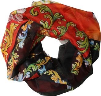Dolce & Gabbana Foulard Carr&eacute; Imprim&eacute; en Soie - Femme - Accessoires - Multicolore - Taille: ONE Size