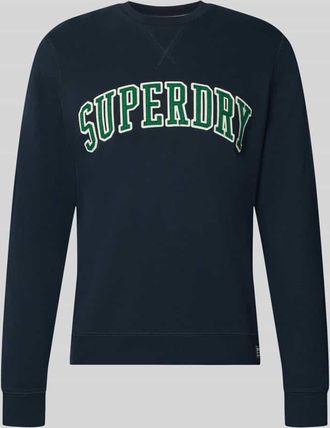 Superdry Regular Fit Sweatshirt aus Baumwoll-Mix mit Logo-Stickerei
