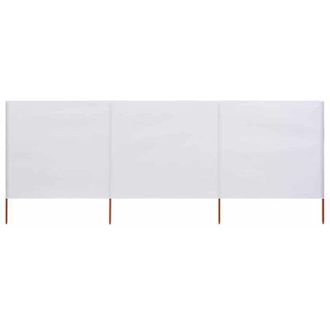 vidaXL 3-teiliges Windschutzgewebe 400 x 160 cm Sandwei&szlig; Vidaxl