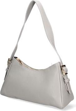 Gave Lux Sac &agrave; bandouli&egrave;re en cuir v&eacute;ritable pour femme Made in Italy 31x17x10 cm GLX228104623FBG, gris, Taille unique