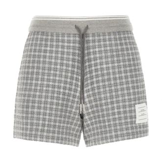 Thom Browne Femme, Shorts, Gris, Taille: 36 FR Short décontracté en mélange de coton pour femme