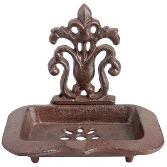 Esschert Design NOSTALGISCHE SEIFENSCHALE SEIFENHALTER EISEN ANTIK-Stil