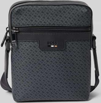 HUGO BOSS Umh&auml;ngetasche mit Allover-Muster Modell RAY_NM
