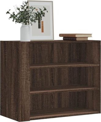 vidaXL Wandregal Braun Eichen-Optik 75x35x60 cm Holzwerkstoff Vidaxl