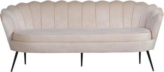 ebuy24 Ebuy24 - Nice Sofa 3 Personen velour beige