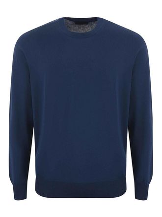 Fay Pull Col Rond - Bleu