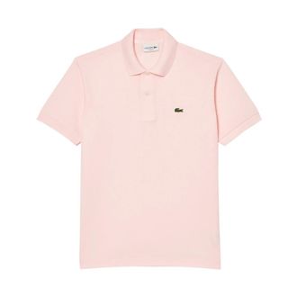 Lacoste Pinkes Polo-Shirt aus klassischer Baumwolle - - Tops - Herren - Rosa - XS