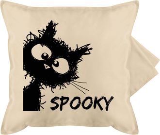 Shirtracer Kissenbezug - Kissen - Spooky Halloween Katze I Spuk I Niedliche Gruselkatze | Geschenkideen f&uuml;r Katzenliebhaber | Katzenfan Geschenke | Katzenbesitze