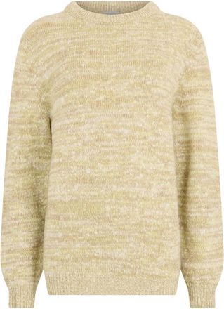 Malo Femme, Pulls, Jaune, Taille: 42 FR Pull classique &agrave; manches longues