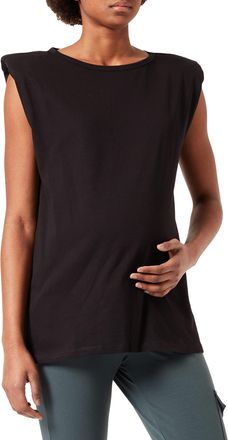Noppies Damen Tee Sleeveless Shoulderpad T-Shirt, Black - P090, 34 EU