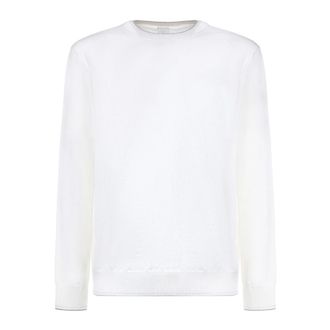 Eleventy Pullover mit Rundhalsausschnitt - - Knitwear - Herren - Wei&szlig; - L