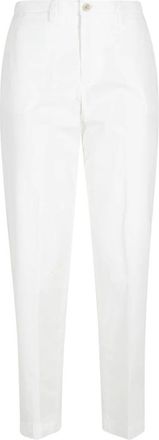 BRIGLIA 1949 Femme, Pantalons, Blanc, Taille: 42 FR Pantalon Cigarette