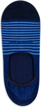 Marcoliani Invisible Touch No-Show Socks - Homme - Sous-v&ecirc;tements - Bleu - Taille: ONE Size