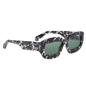 Off-white unisex, Accessoires, Multicolore, Taille: 54 MM Lunettes de soleil Charlotte Vert Havana-Noir