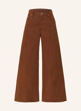 Calvin Klein Jeans Wide Leg Jeans braun