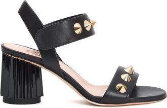 AGL Sandalen - Black Leather Sandals With Studded Straps - Gr. 36,5 (EU) - in Schwarz - für Damen