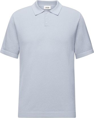 Drykorn Unifarbenes Strick-Poloshirt aus Baumwolle, Regular Fit in