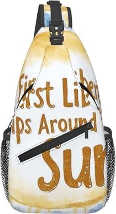 Generic Sac &agrave; bandouli&egrave;re First Trip Around The Sun Aquarelle Plan&egrave;tes et &eacute;toiles Sac &agrave; bandouli&egrave;re Sac &agrave; dos de voyage Sac &agrave; dos &agrave; bandouli&egrave;re pour homme Sac