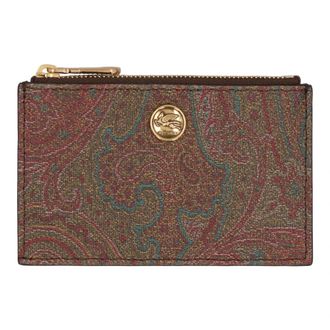 Etro Paisley Kartenhalter mit M&uuml;nzfach - - Accessories - Damen - Braun - ONE SIZE