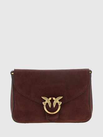 Pinko Mini sac bandouli&egrave;re Love Bag en cuir su&eacute;d&eacute; avec boucle Love Birds