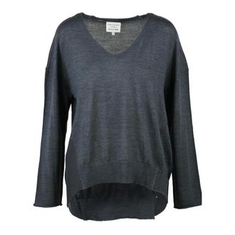 Alessia Santi Femme, Pulls, Gris, Taille: 44 FR Maglia Garzata Asimmetrica