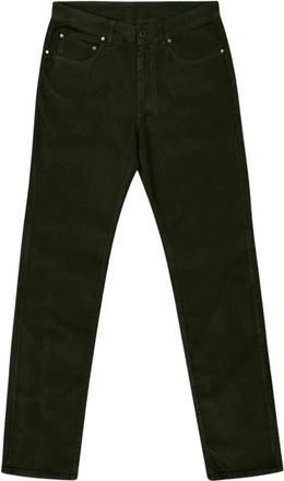 Boglioli Homme, Pantalons, Vert, Taille: W34 Pantalon en velours c&ocirc;tel&eacute; coupe droite