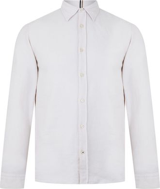 HUGO BOSS C-Roan-Kent-C4 Hemd f&uuml;r Herren, Lang&auml;rmlig (Wei&szlig;)