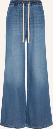 7 For All Mankind Pants Pull On Wide Leg Wide Leg Fit blau