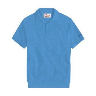 MC2 Saint Barth Baumwoll-Polohemd- Uni - - Tops - Herren - Blau - S