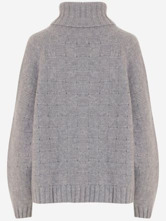 Allude Womens Cashmere And Silk Sweater Grey