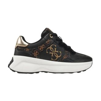 Guess Braune Sneakers mit PU-Leder Obermaterial - - Shoes - Damen - Schwarzk - 40 EU