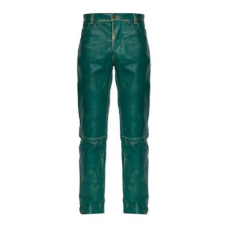 Diesel P-Pocket Lederhose - - Trousers - Herren - Gr&uuml;n - L