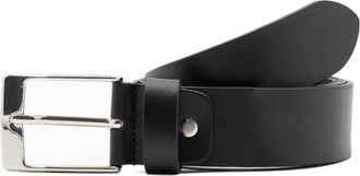 Alviero Martini 1A Classe Ceinture en cuir &agrave; boucle rectangulaire - Homme - Accessoires - Noir - Taille: 110 CM