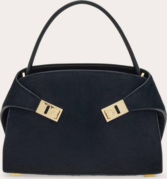 Ferragamo Damen Hug Soft Handtasche (XS) Blau