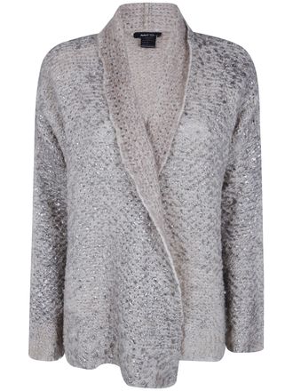 Avant Toi Sweater Furry Stitch Open Cardigan Hand Painted Cashmere An