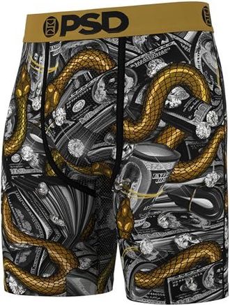 PSD | Mamba Money | Boxers pour Hommes | sous-v&ecirc;tements de Sport avec Ceinture &eacute;lastique Ultra-Confortable et Poche (FR/ES, Alpha/Lettres, M, Taille Norma