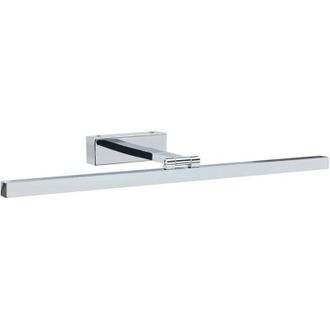 Beliani Lampe Miroir Moderne avec Éclairage LED Horizontal en Métal avec Revêtement en Poudre Argenté Arros