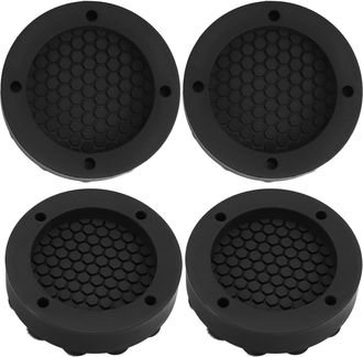 Hemobllo 4 St&uuml;ck Antivibrationspads Waschmaschine Trockner rutschfeste Kunststoff F&uuml;&szlig;e Sto&szlig;d&auml;mpfend M&ouml;belgleiter Vibrationshemmend Bodenschonend f&uuml;r Waschmasch