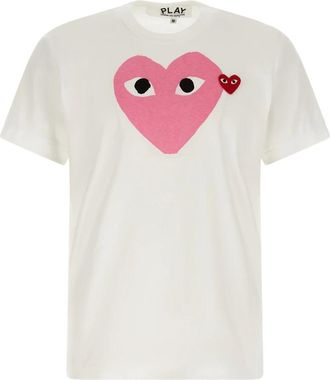 Comme Des Gar&ccedil;ons Homme, Tops, Blanc, Taille: L Heart T-Shirt