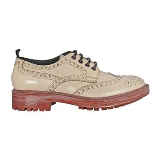 Moma Elegante Eneg Schn&uuml;r-Ballerinas - - Shoes - Damen - Wei&szlig; - 36 EU