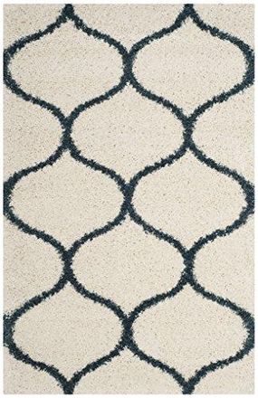 Safavieh Mcr4571d Zoey Cormoran Tapis, Gris/Ivoire, 91 x 152 x 5.0 Cm-p, Polypropylène, Ivory/Slate Blue, 4 x 6