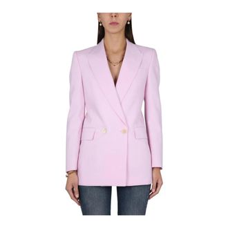 Alexander McQueen Doppelreihiger Wollblazer - - Jackets - Damen - Rosa - S