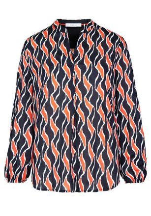 bianca Druckbluse ADINA mit grafischem Allover-Print in Trendfarben
