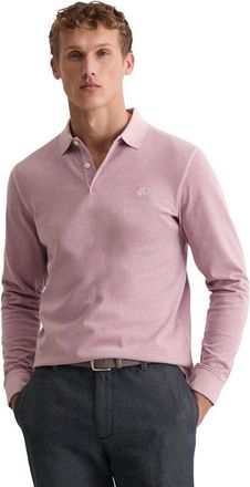 Marc O'Polo Langarm-Poloshirt aus soft-touch Bio-Baumwoll-Jersey