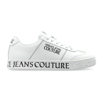 Versace Jeans Couture Logo Leder Sneaker - - Shoes - Herren - Wei&szlig; - 43 EU