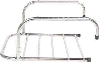 PartyKindom Teleskop Wäscheständer aus Klappbar Rostfrei Windfest Platzsparend für Socken Handtücher Babysachen Flexibel Verlängerbar für Innen und Unterwegs