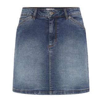 Ichi Haveny Jeansrock - - Skirts - Damen - Blau - XL