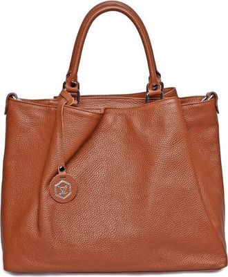 Luisa Vannini Braun Rindsledertasche