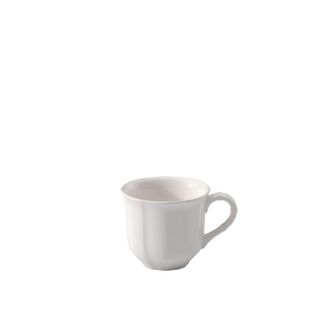 Villeroy & Boch Manoir Espressotasse Weiß, Spülmaschinenfest, Mikrowellensicher, Tasse, Kaffeetasse, Trinkgeschirr, Mokkatasse, Premium Porzellan